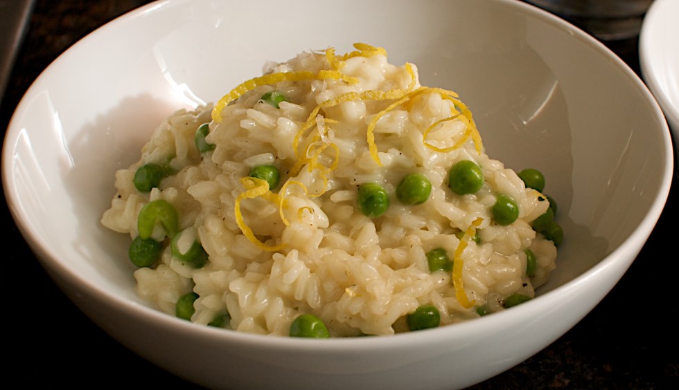 Easy Lemon & Pea Risotto | Jono & Jules do food & wine