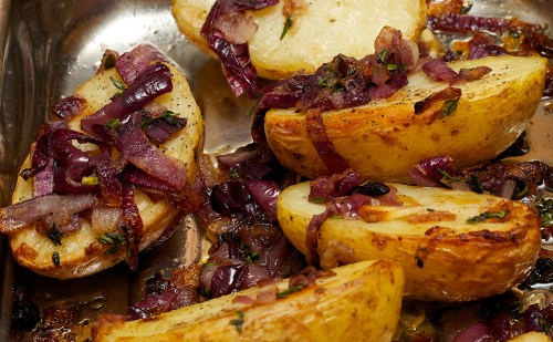 New Potatoes Lyonnaise | Jono & Jules do food & wine