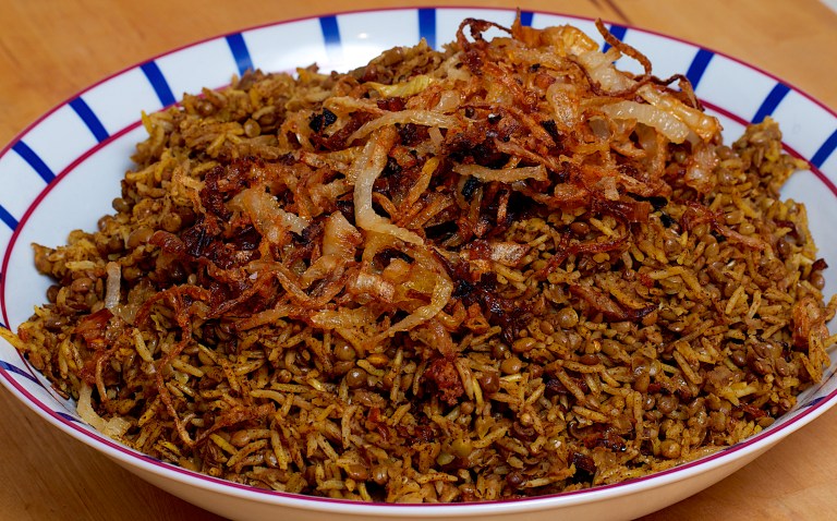 Mejadra (Lentils, Rice & Onions) | Jono & Jules do food & wine