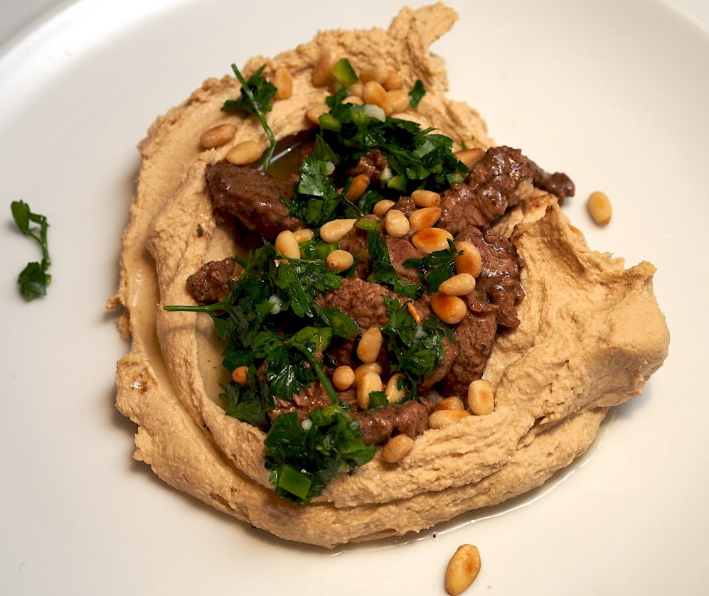 Hummus Kawarma (lamb) with Lemon Sauce | Jono & Jules do food & wine