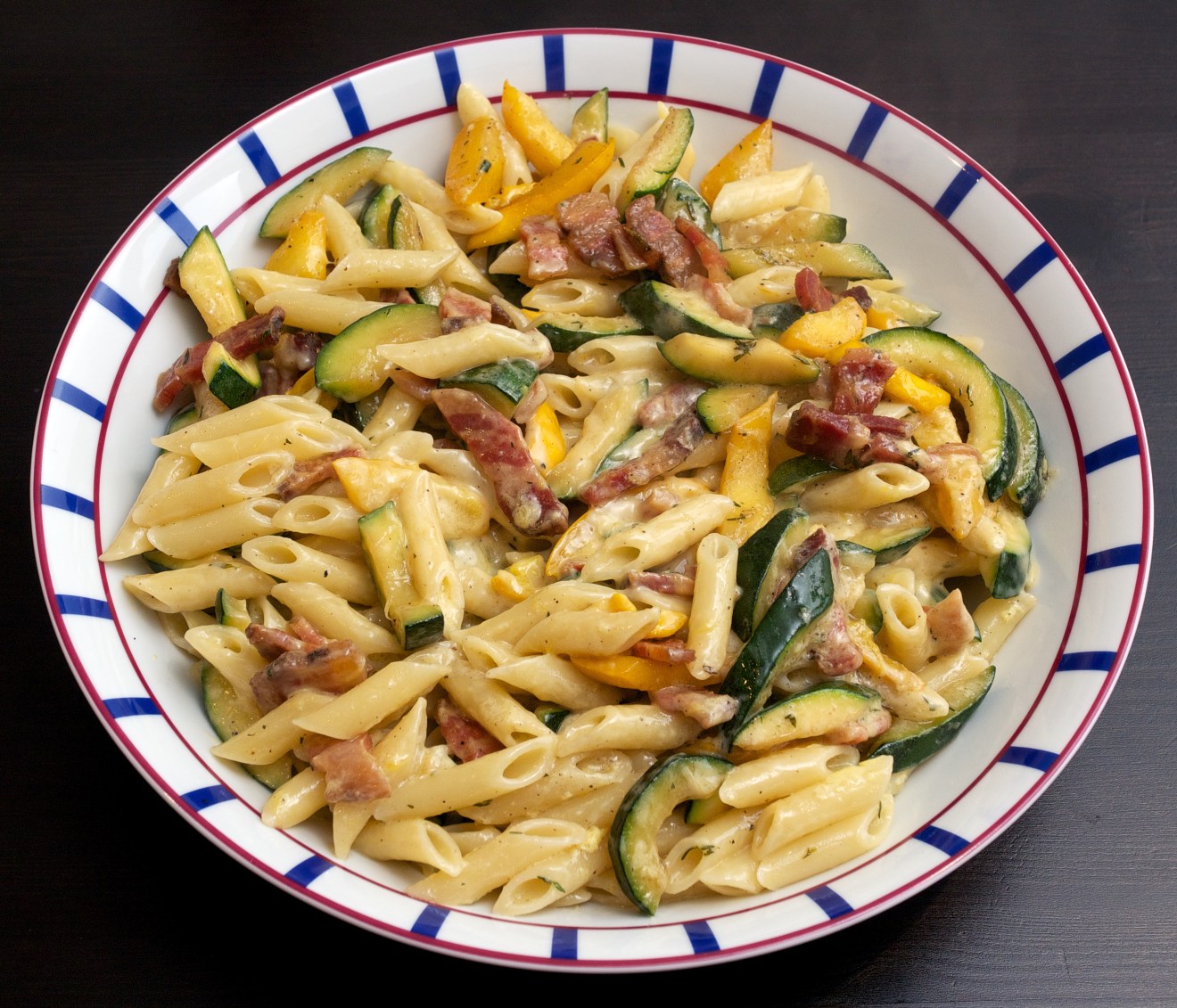 Beautiful Courgette Carbonara | Jono & Jules do food & wine