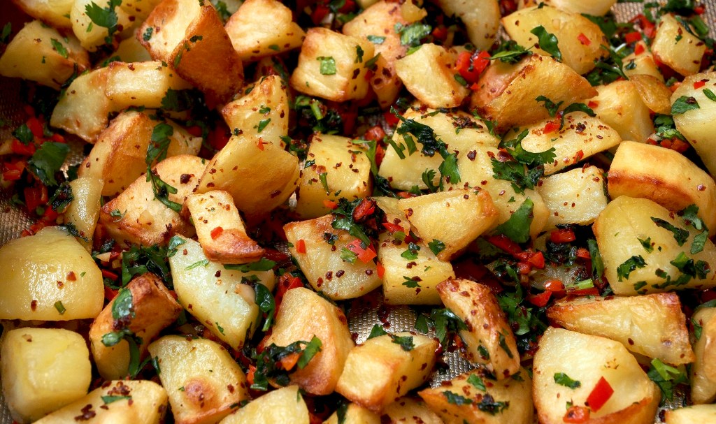 Spicy Syrian Potatoes | Jono & Jules do food & wine