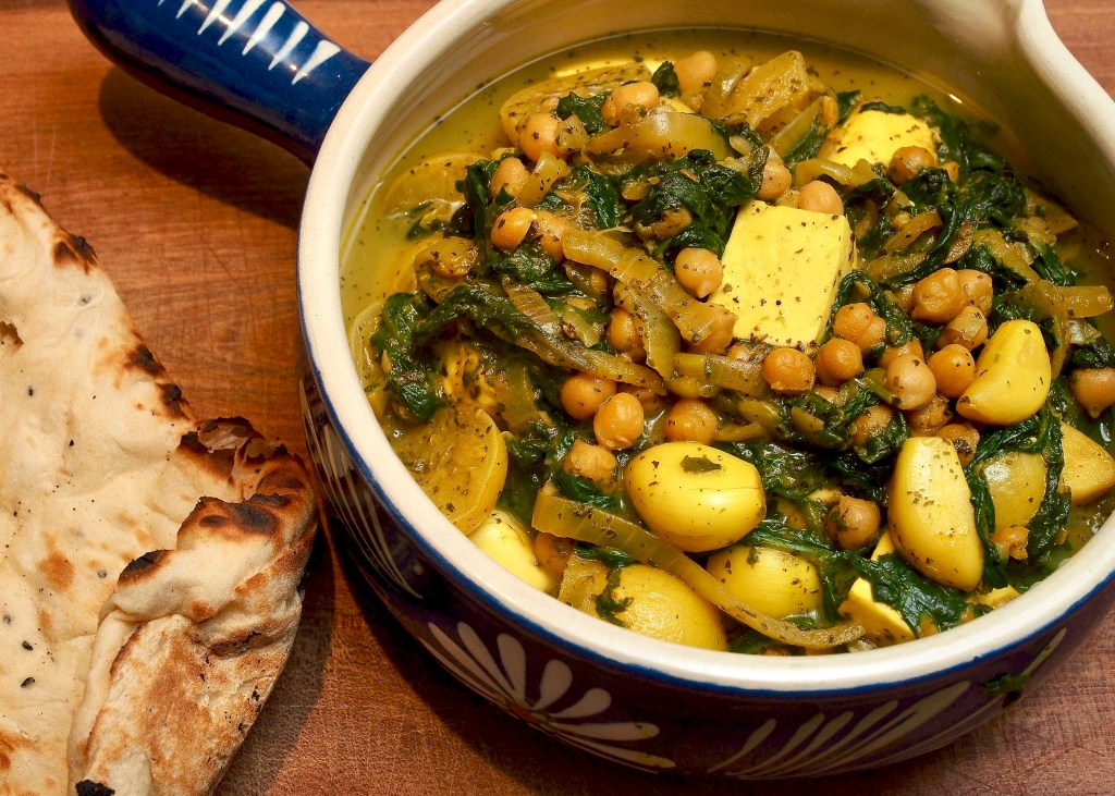 Chickpea, Paneer, Spinach, & Preserved Lemon Stew | Jono & Jules do ...