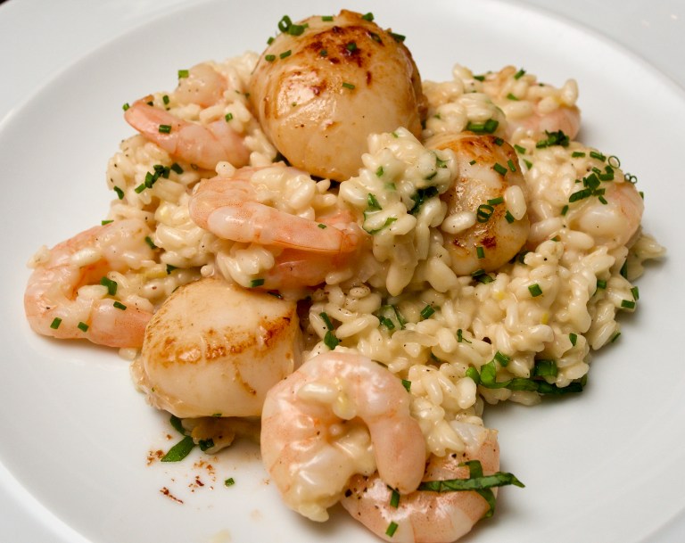 Scallop & Prawn Risotto | Jono & Jules do food & wine