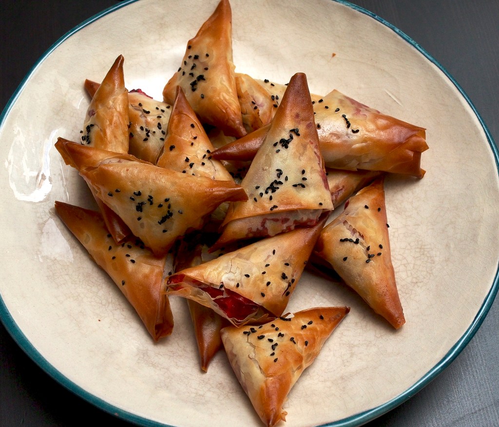 Beetroot & Feta Samosas | Jono & Jules do food & wine