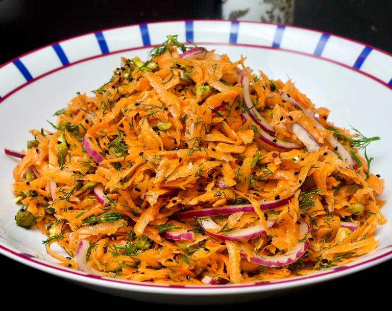 Carrot, Pistachio & Dill Salad, with a Lime & Honey Dressing | Jono ...
