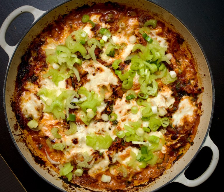 Spicy Chicken Bake with a Blue Cheese Dressing | Jono & Jules do food ...