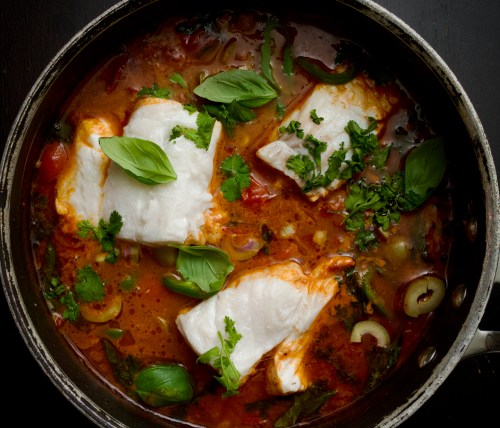 Poached Fish and Charred Tomatoes | Jono & Jules do food & wine